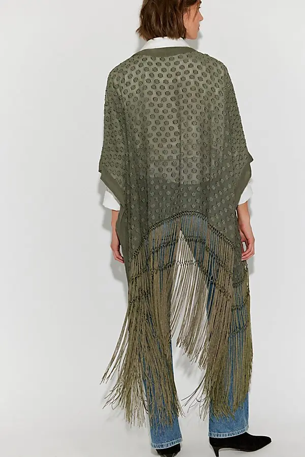 Free People Forever Fringe Open Duster