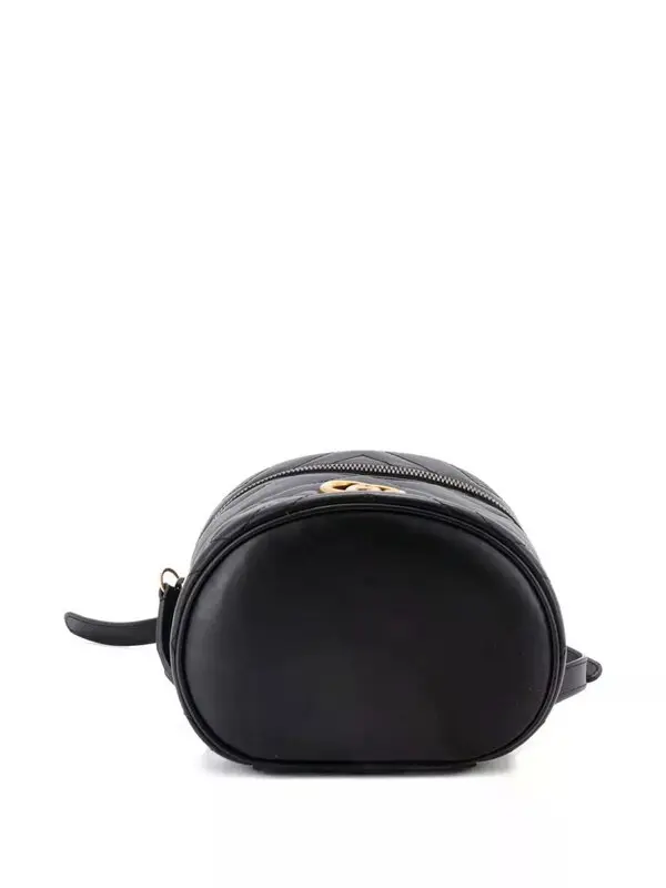 Gucci Gg Marmont Vanity Matelasse Leather Mini Backpack - Black