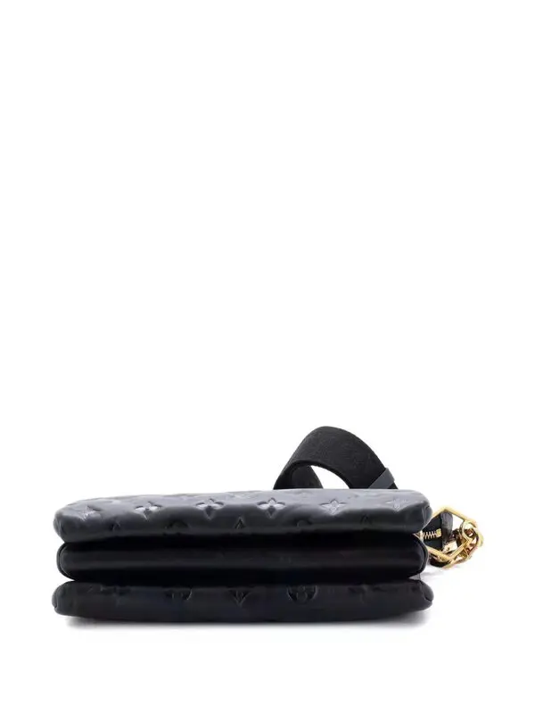 LOUIS VUITTON Coussin Pm Crossbody Bag Monogram Embossed Lambskin - Black