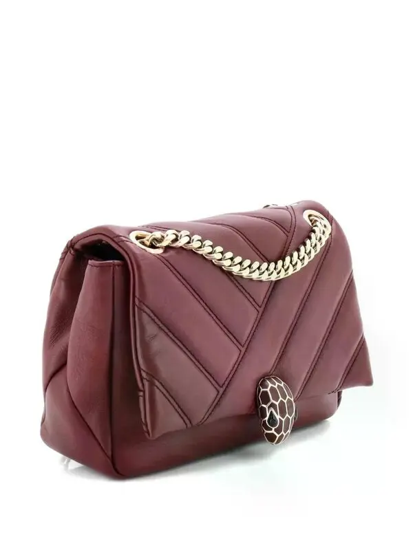 BVLGARI Serpenti Cabochon Quilted Shoulder Bag