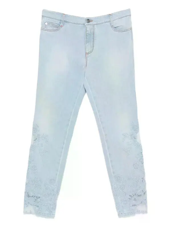 Ermanno Scervino Lace Detailed Jeans