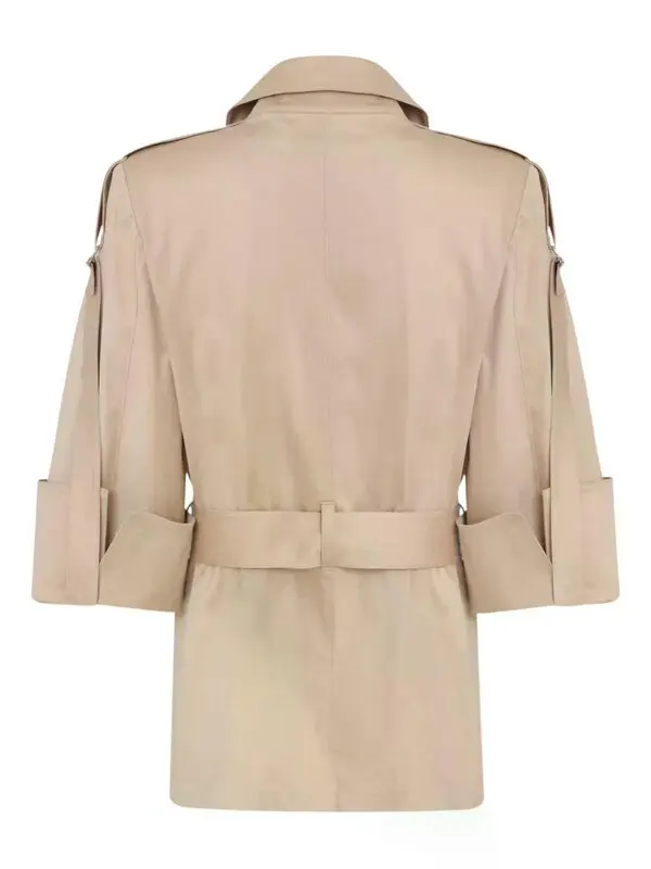 GLORIA COELHO Patch-pocket Belted Jacket