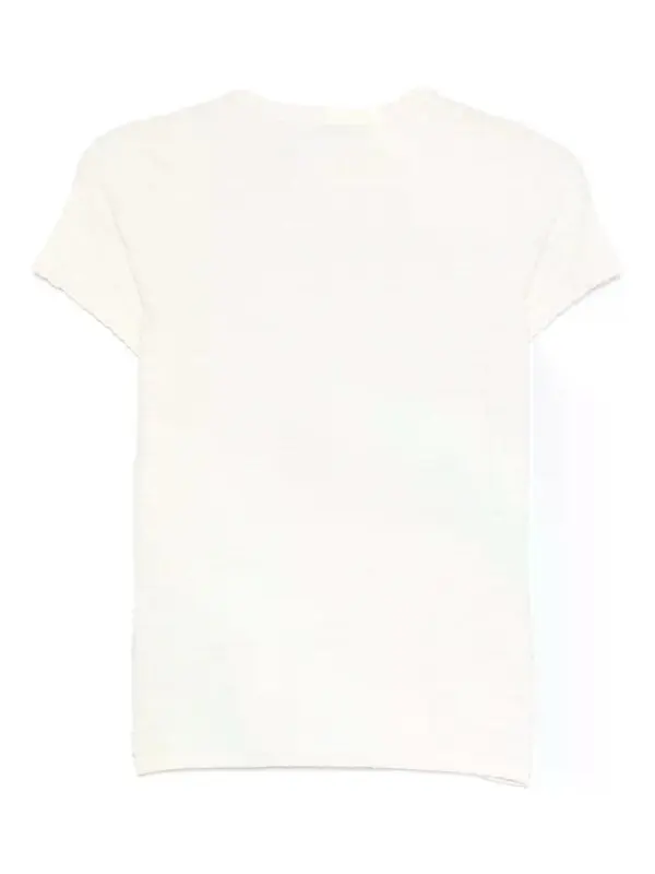 Dkny Logo-jacquard T-shirt - Neutrals