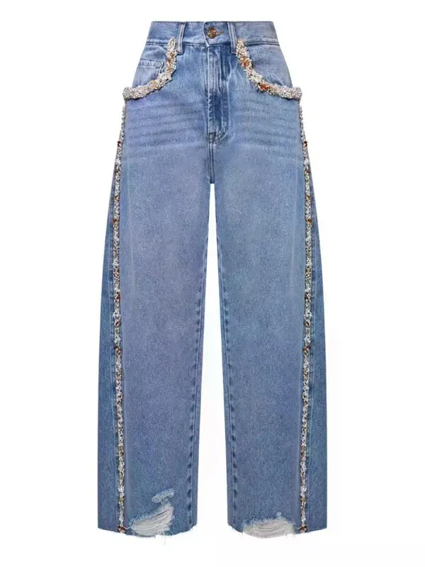 PatBO Camila Coelho Beaded Jeans