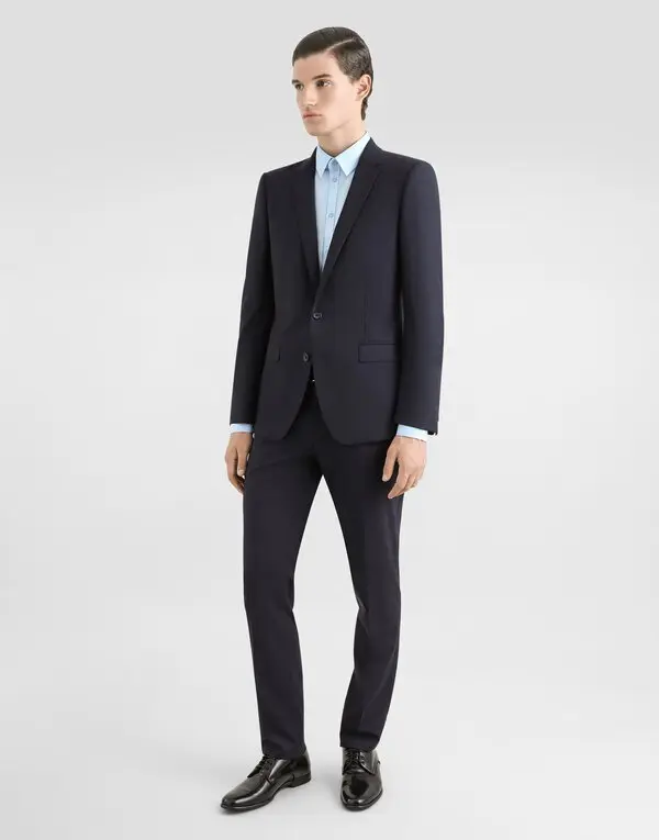 Dolce & Gabbana Stretch Wool Martini-fit Suit - Blue