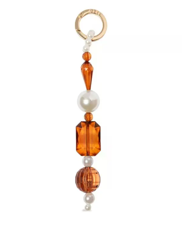 0711 TBILISI Beaded Keychain - Orange