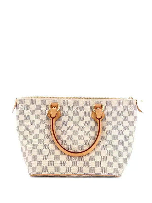 LOUIS VUITTON Saleya Handbag Damier Pm Tote Bag - White