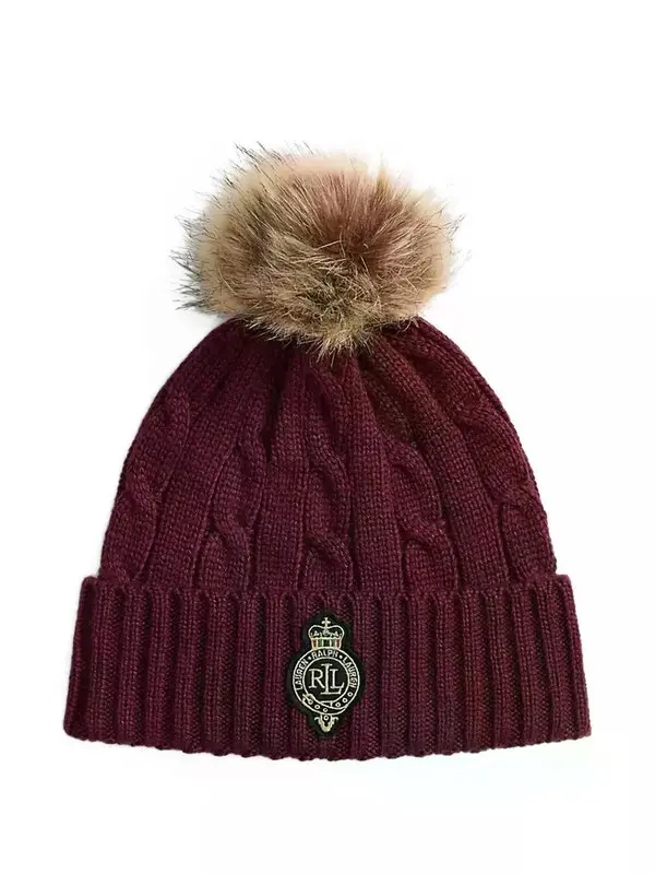 Ralph Lauren Cable-knit Pom-pom Beanie Hat