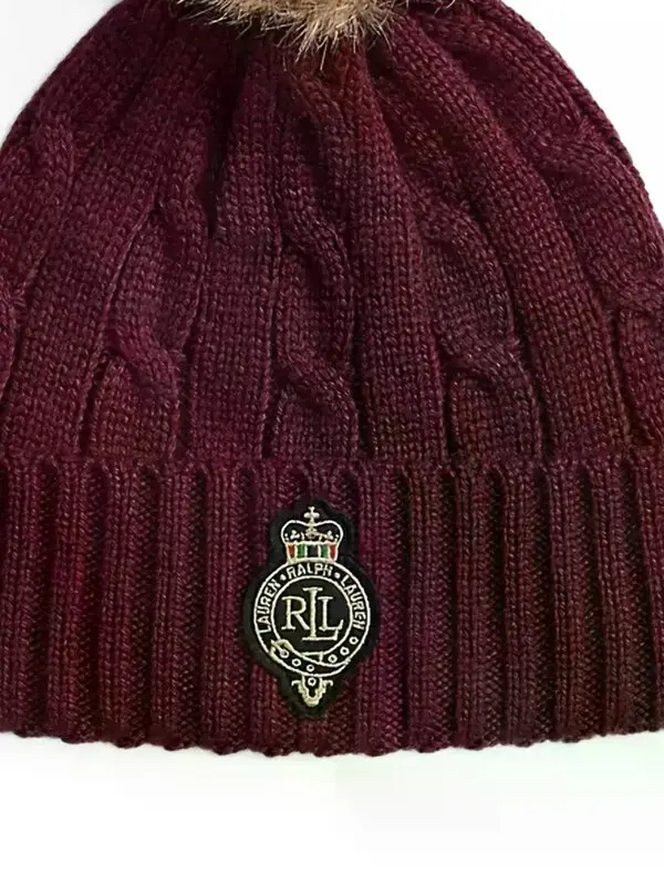 Ralph Lauren Cable-knit Pom-pom Beanie Hat