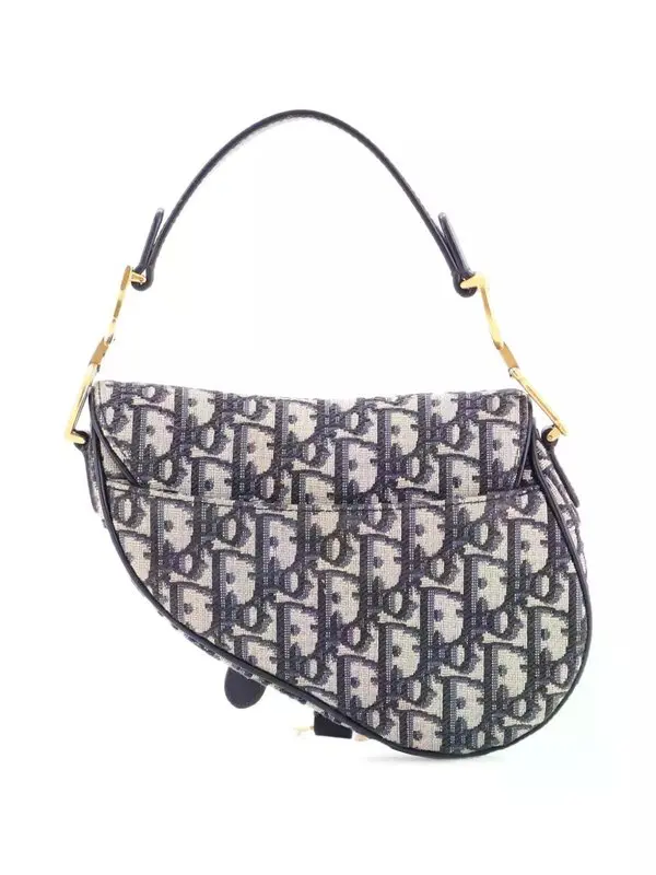 Dior Saddle Oblique Canvas Mini Shoulder Bag