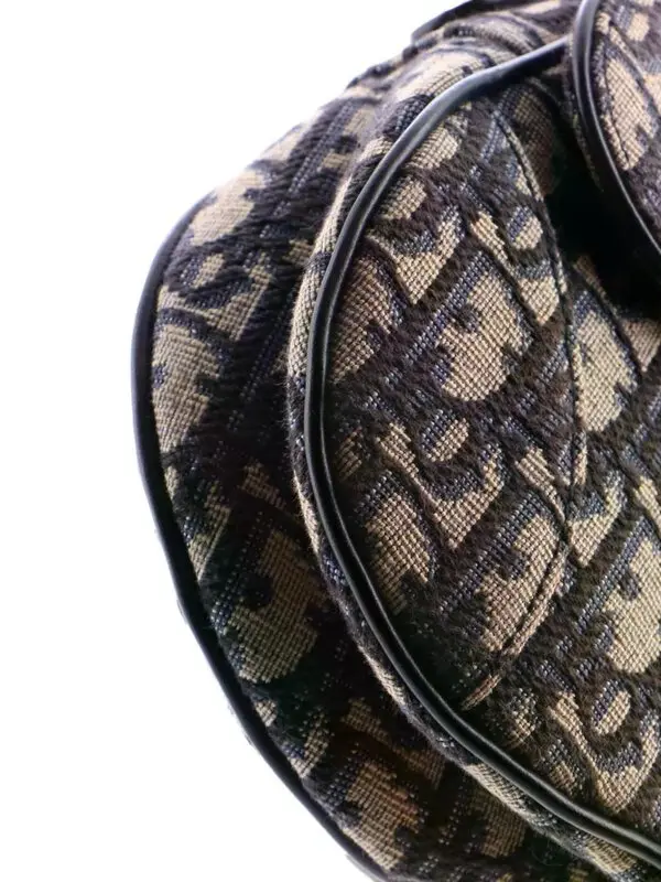 Dior Saddle Oblique Canvas Mini Shoulder Bag