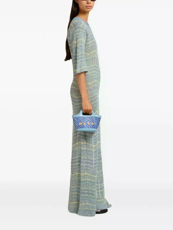 Marni Logo-embroidered Tote Bag