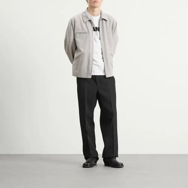JIL SANDER Relaxed Fit Tailored Trouser - Black