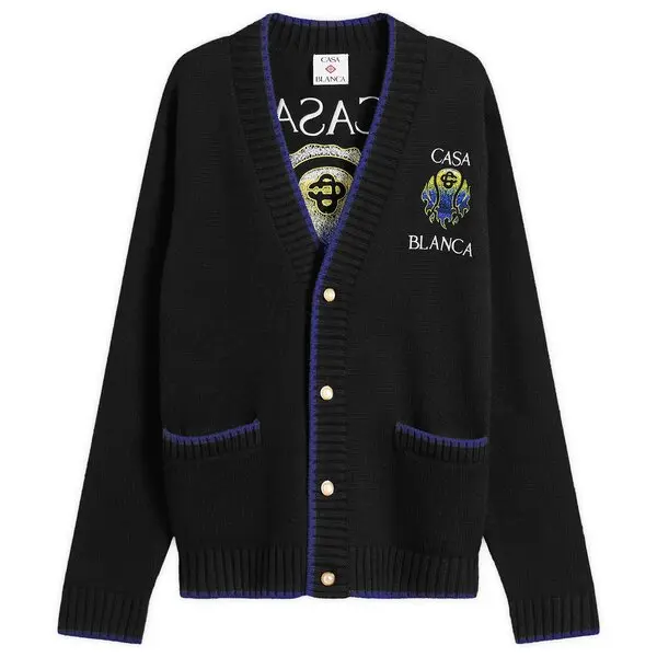 Casablanca Flaming Tennis Ball Cardigan