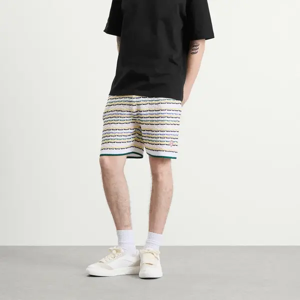 Casablanca Tuck Stitch Shorts - Multi