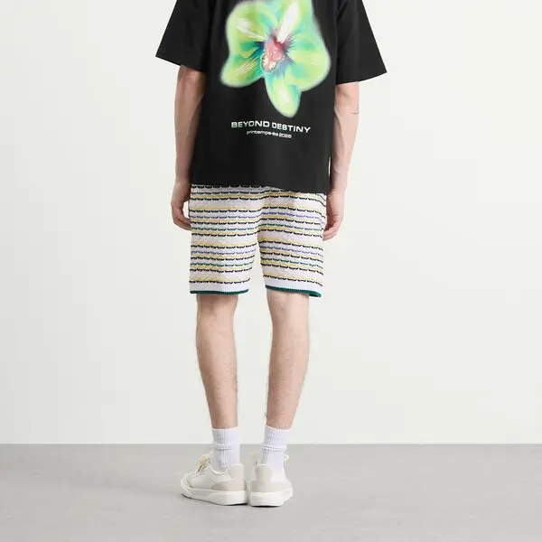 Casablanca Tuck Stitch Shorts - Multi