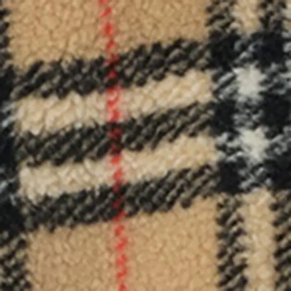 Burberry Wool-blend Fleece Check Hoodie