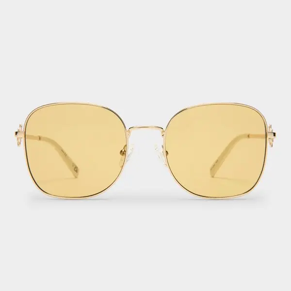 Le Specs Metamorphosis Brass Tint Sunglasses - Gold
