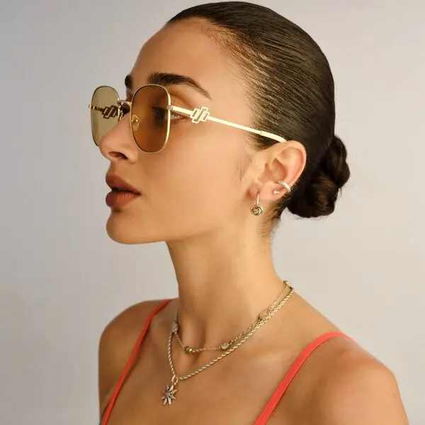 Le Specs Metamorphosis Brass Tint Sunglasses