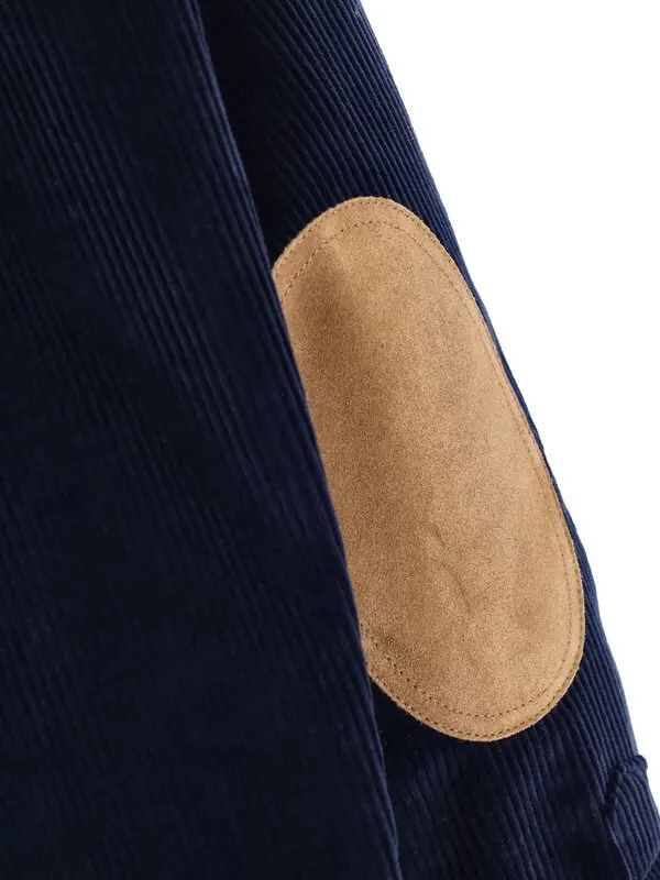 Miu Miu Logo Corduroy Shirt - Blue