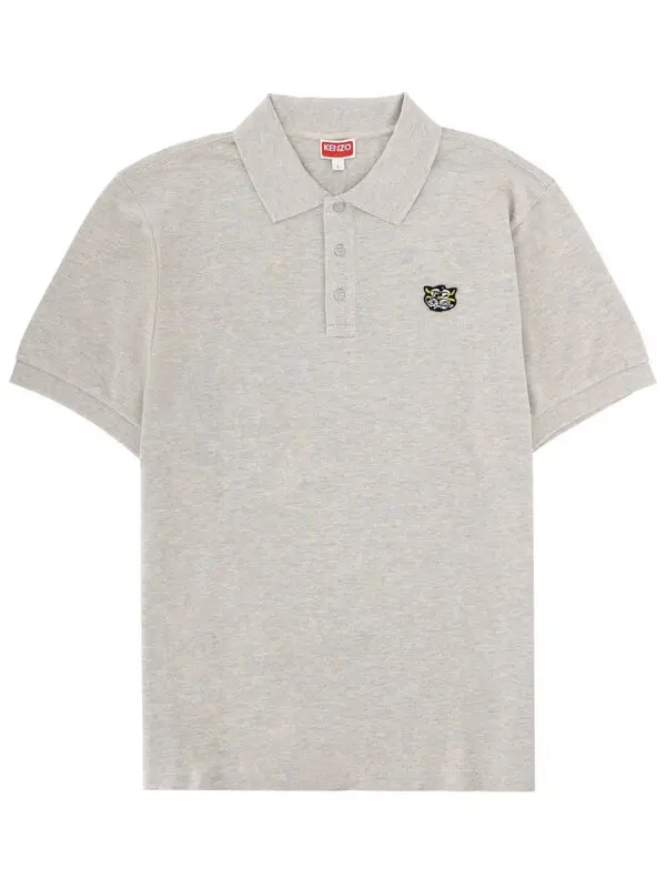 Kenzo Polo With Logo - Grey