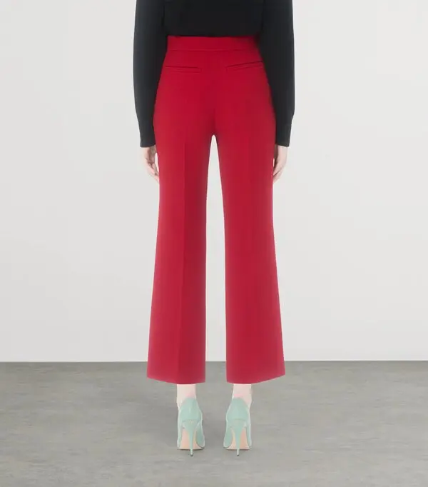Valentino Garavani Virgin Wool Vlogo Flare Trousers