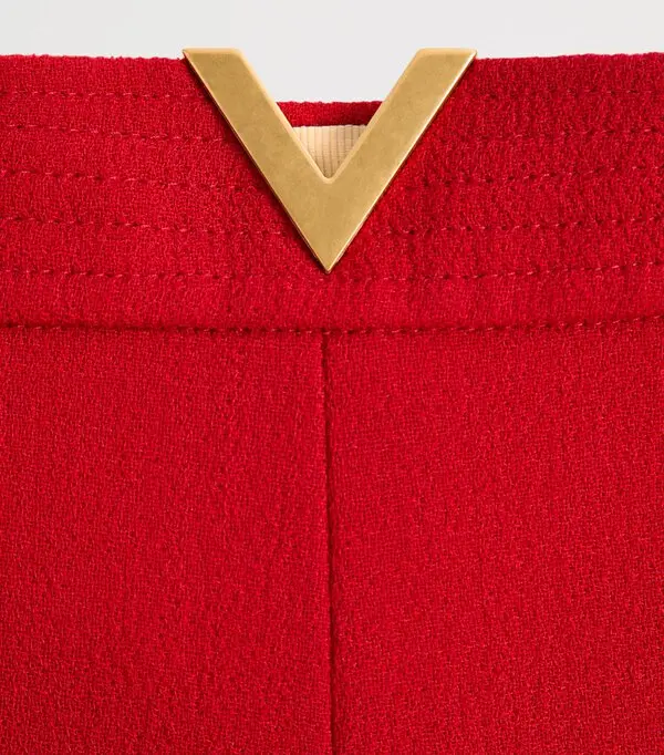 Valentino Garavani Virgin Wool Vlogo Flare Trousers