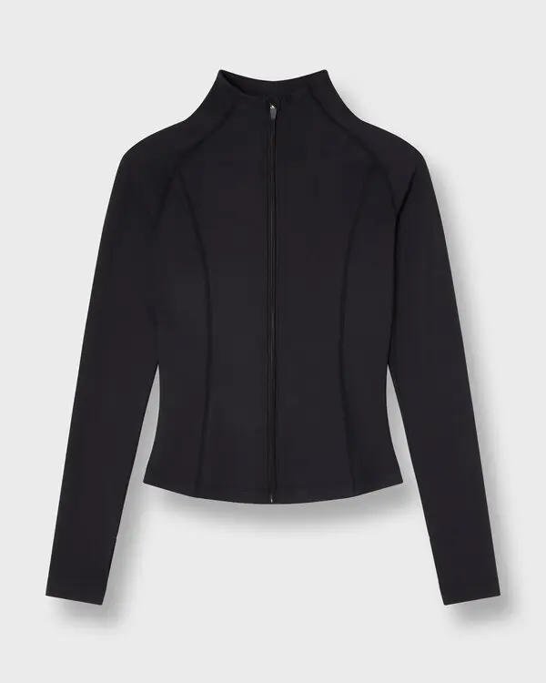 SISTERLY TRIBE Softsculpt Zip Jacket - Black