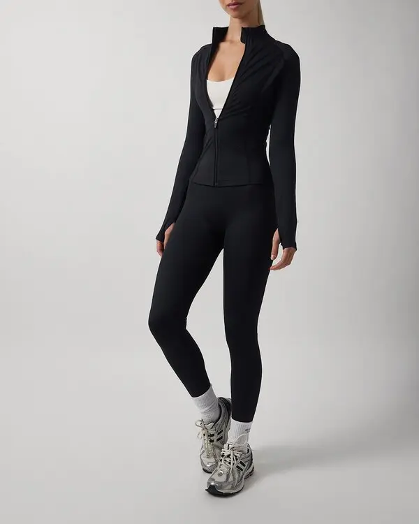 SISTERLY TRIBE Softsculpt Zip Jacket - Black