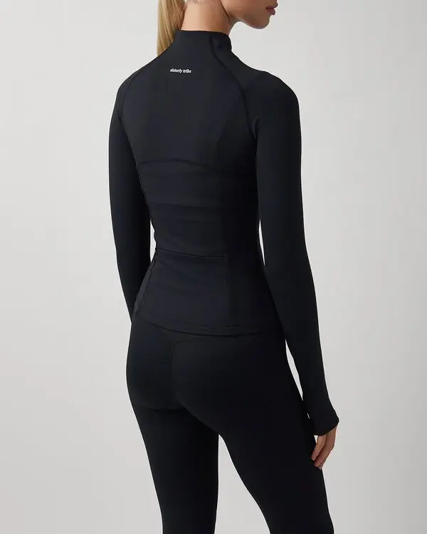 SISTERLY TRIBE Softsculpt Zip Jacket - Black