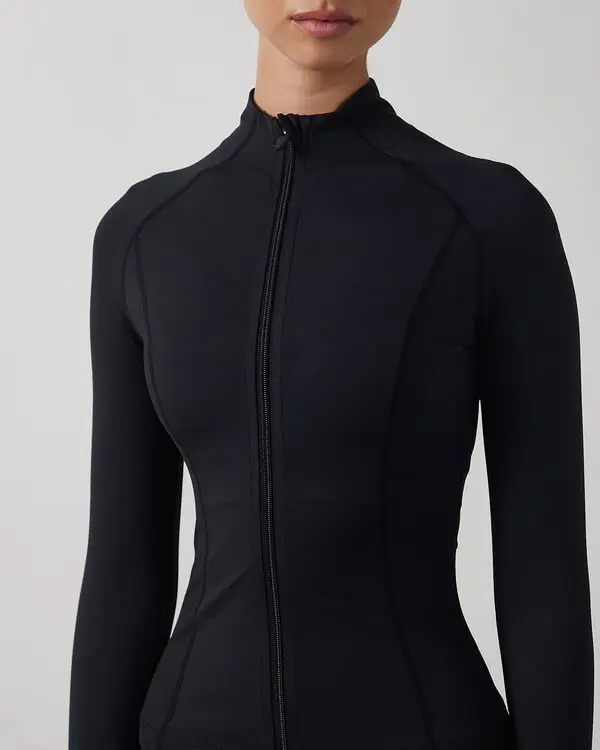SISTERLY TRIBE Softsculpt Zip Jacket - Black