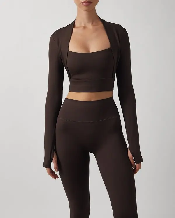 SISTERLY TRIBE Softsculpt Bolero Long Sleeve Top