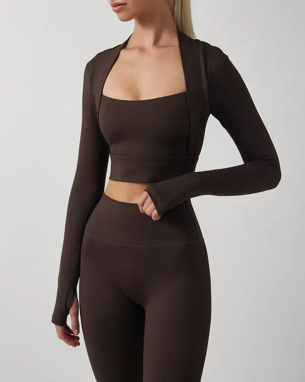 SISTERLY TRIBE Softsculpt Bolero Long Sleeve Top