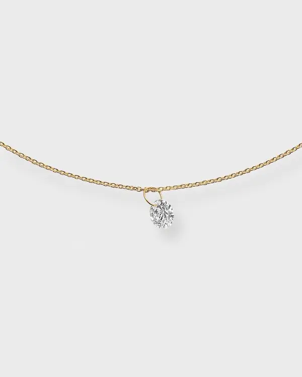 CBYC Floating Lab Diamond Necklace - Gold