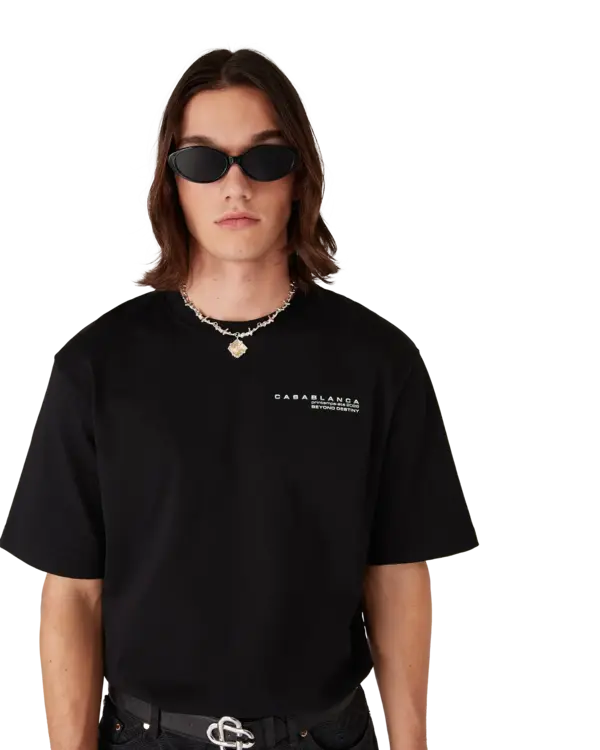 Casablanca Glitch Orchid Oversized Short Sleeve T-shirt - Multicolor