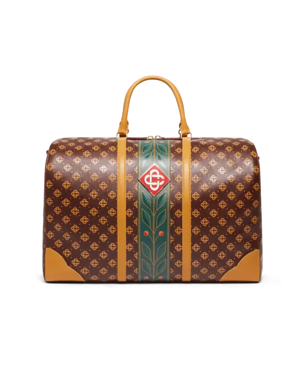 Casablanca Monogram Weekender - Brown