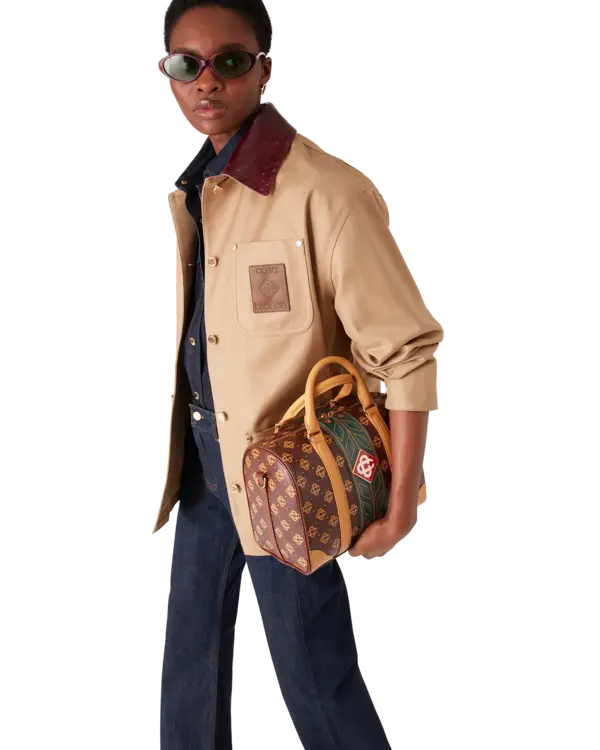 Casablanca Mini Monogram Weekender - Brown