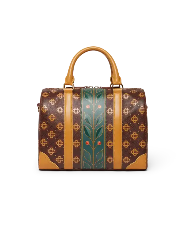 Casablanca Mini Monogram Weekender - Brown