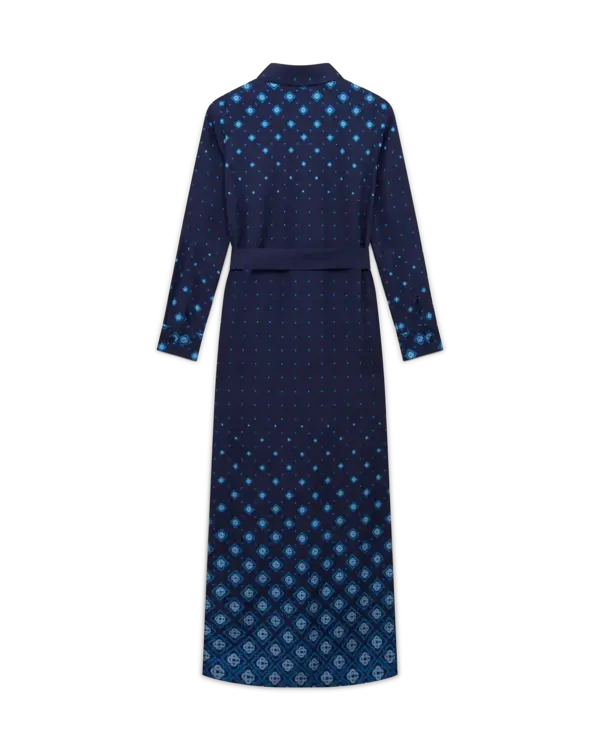 Casablanca Gradient Silk Shirt Dress