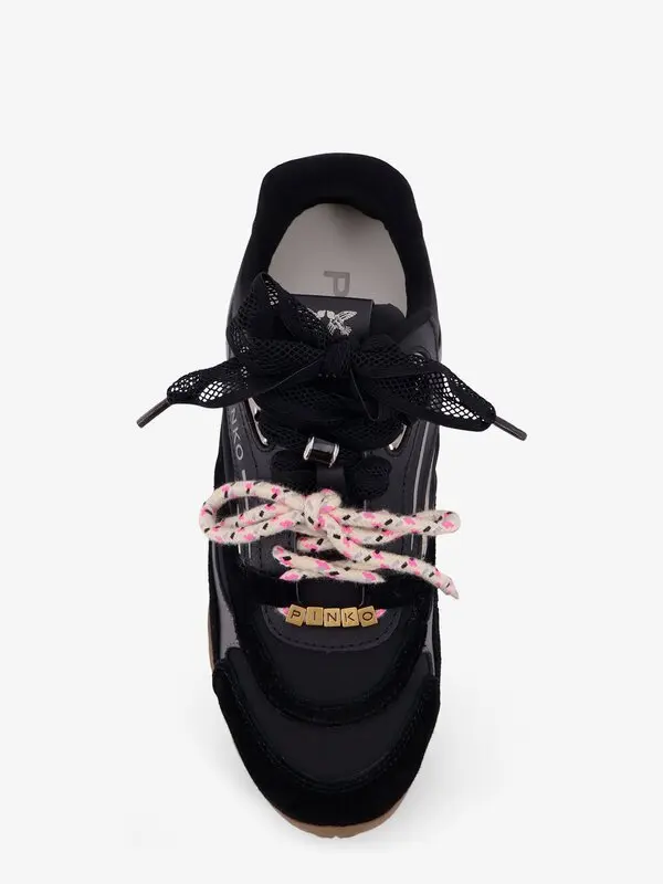 Pinko Yulia Suede And Nylon Sneakers
