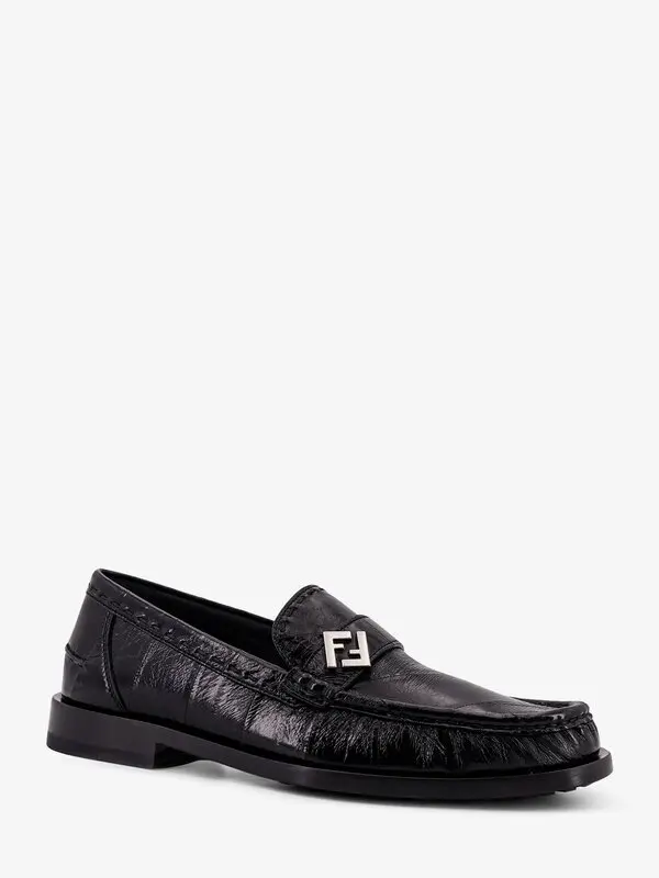 Fendi Missina Leather Loafers