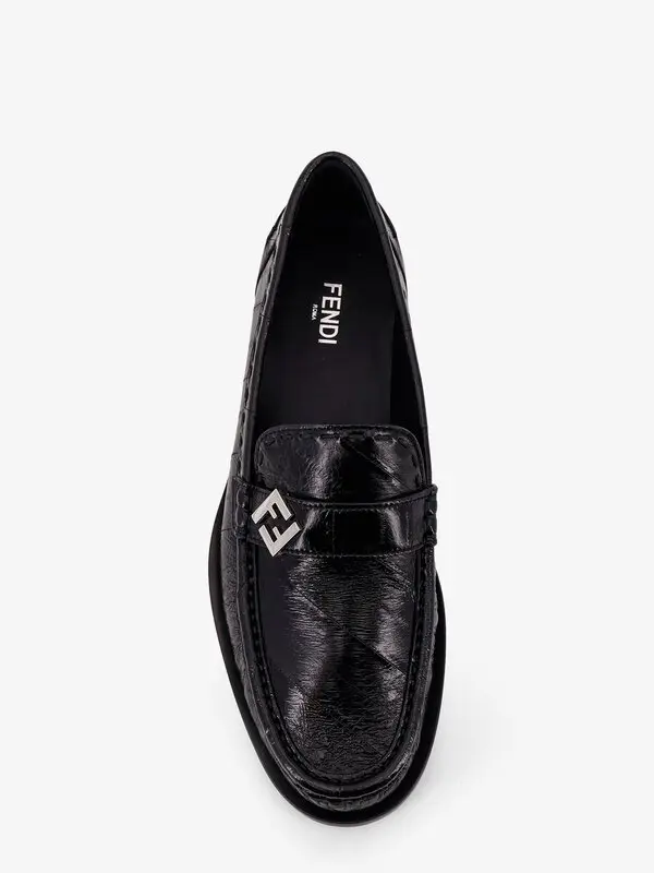 Fendi Missina Leather Loafers