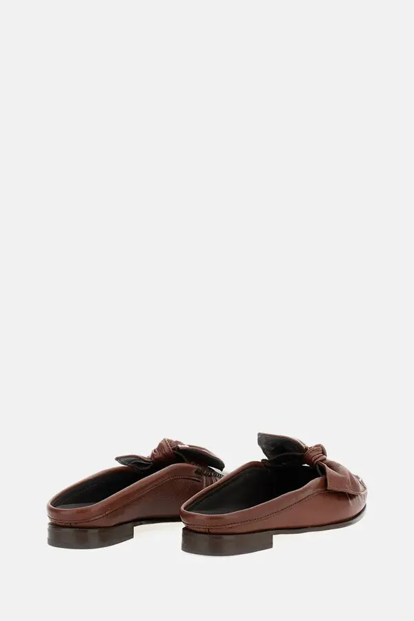 Hereu Corbati Mule Shoes - Marrone