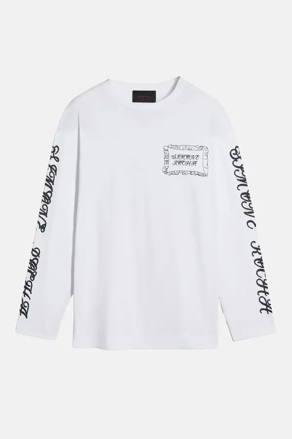 Simone Rocha Long Sleeve T-shirt - Bianco