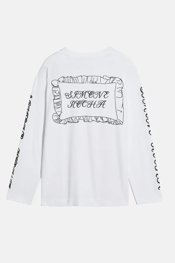 Simone Rocha Long Sleeve T-shirt - Bianco