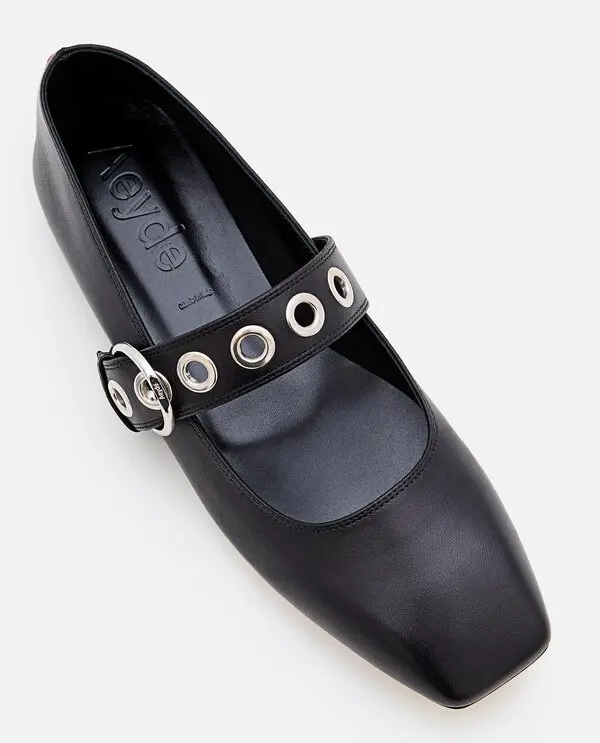 AeydĒ Uma Eyelet Nappa Ballet Flats