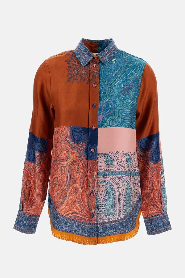 PIERRE-LOUIS MASCIA Printed Silk Shirt - Multicolor