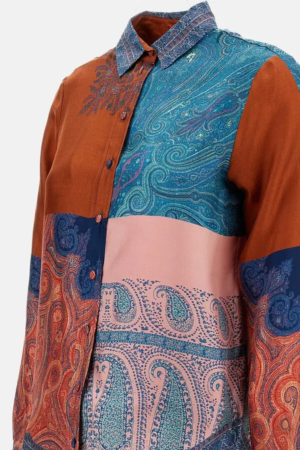 PIERRE-LOUIS MASCIA Printed Silk Shirt