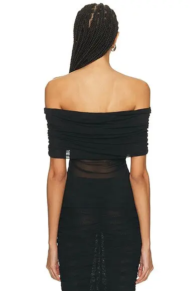 SEROYA Imelda Off-the-shoulder Ruched Top
