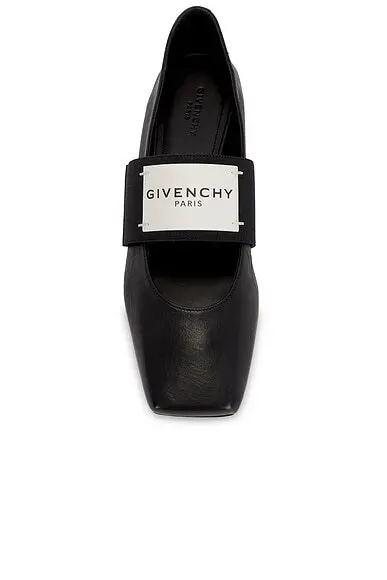 Givenchy Ballerina Flat With Elastic Strap - Black